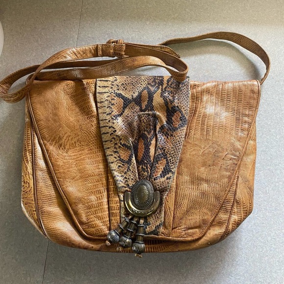 Sharif | Bags | Vintage Sharif Snakeskin Crossbody Western Coastal ...